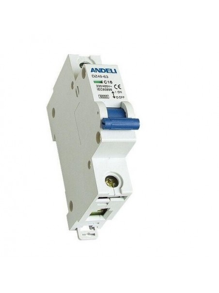 GRUPO DE BIASE - BREAKER DE CONTROL 1P 6A DZ49-63-1P-6A ANDELI CON0...