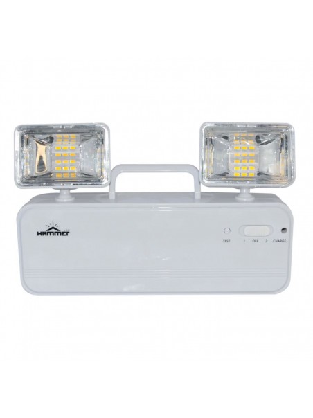 GRUPO DE BIASE - LAMPARA DE EMERG LED 2 FAROS 5W 3000K 85-265V HAMM...