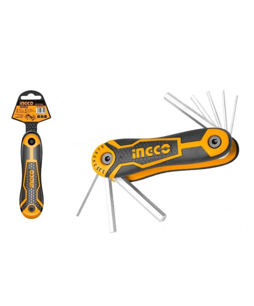 GRUPO DE BIASE - JUEGO DE LLAVE TORX DE BOLSILLO T9 A T40 INGCO HHK...