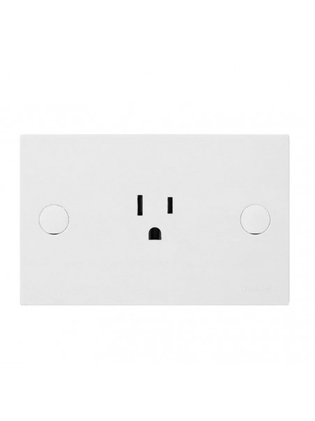GRUPO DE BIASE - TOMA 2P+T AMERICANA 15A 120V BLANCO BLOCK VIMAR 06024
