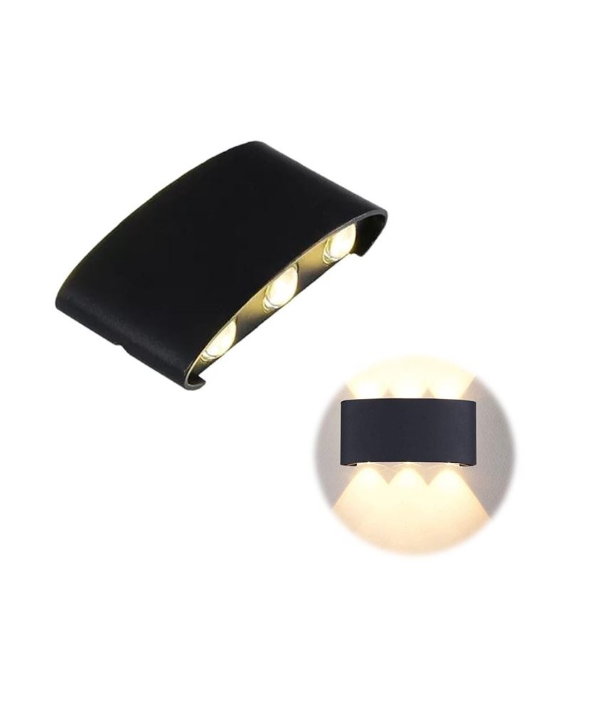 GRUPO DE BIASE - APLIQUE P/PARED 4W LED NEGRA 3000K MERCURY IDL70