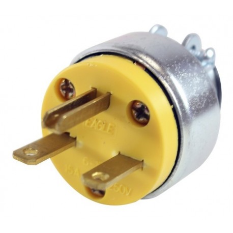 GRUPO DE BIASE - ENCHUFE POLARIZADO 110V CON METAL LUMINART 01-04-1008